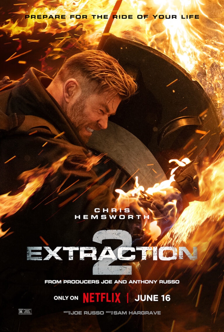 EXTRACTION 2: Chris Hemsworth is On Fire & Battle Ready with Gripping New Key Art! New Trailer ...